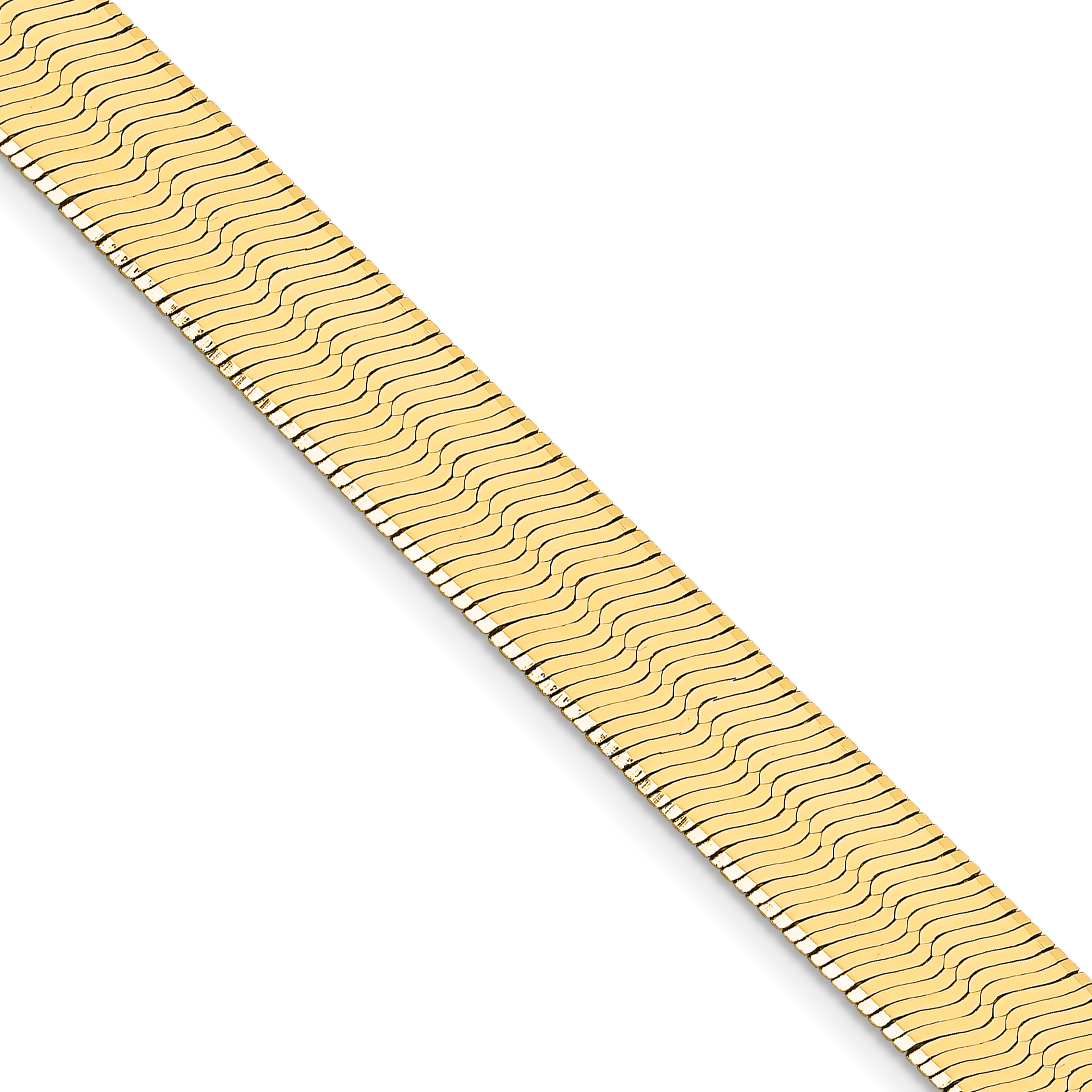 10K 10mm Silky Herringbone Chain Quality Gold