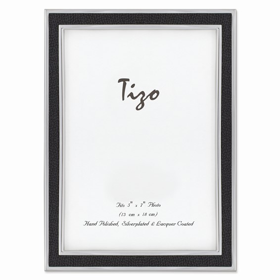 Faux Stingray Black 7.5x9.5 Photo Frame Quality Gold