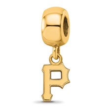 14k Gold MLB LogoArt Pittsburgh Pirates Letter P Large 14k Gold MLB LogoArt Pittsburgh Pirates Letter P Large