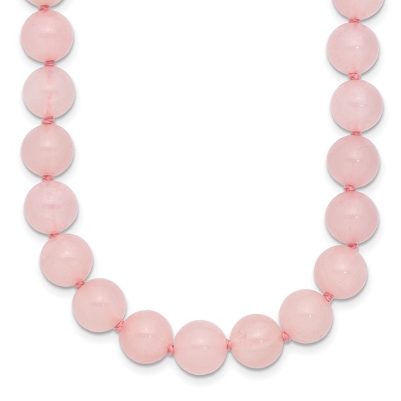 Rose quartz necklace beads store