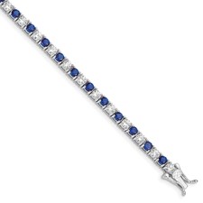 Sterling Shimmer Sterling Silver Rhodium-plated 83 Stone CZ Sterling Shimmer Sterling Silver Rhodium-plated 83 Stone CZ